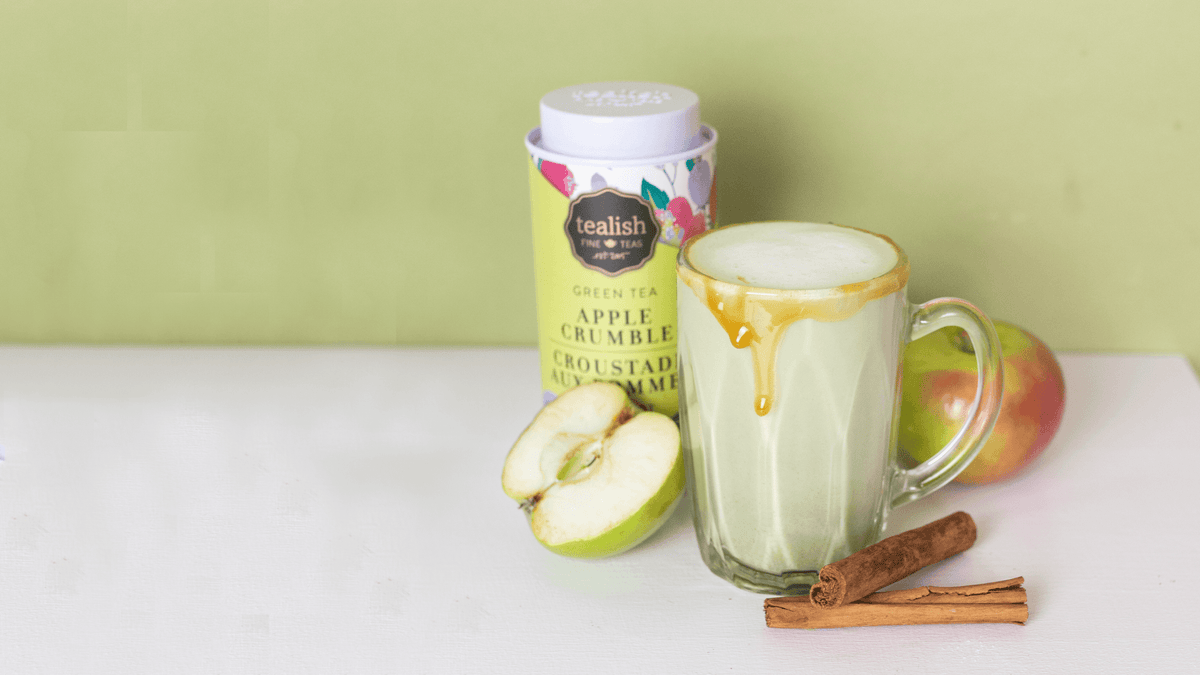 CARAMEL APPLE MATCHA LATTE RECIPE l Tealish Fine Teas
