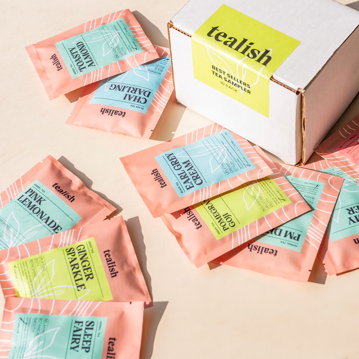 Tealish l Best Sellers Tea Sampler Box l Tea Variety Pack