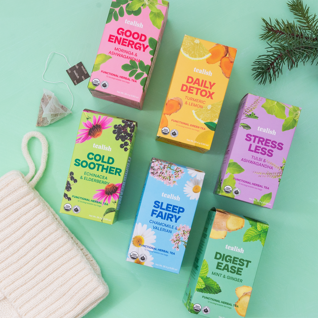 Tealish Functional Tea Collection - Organic Wellness Tea Bags