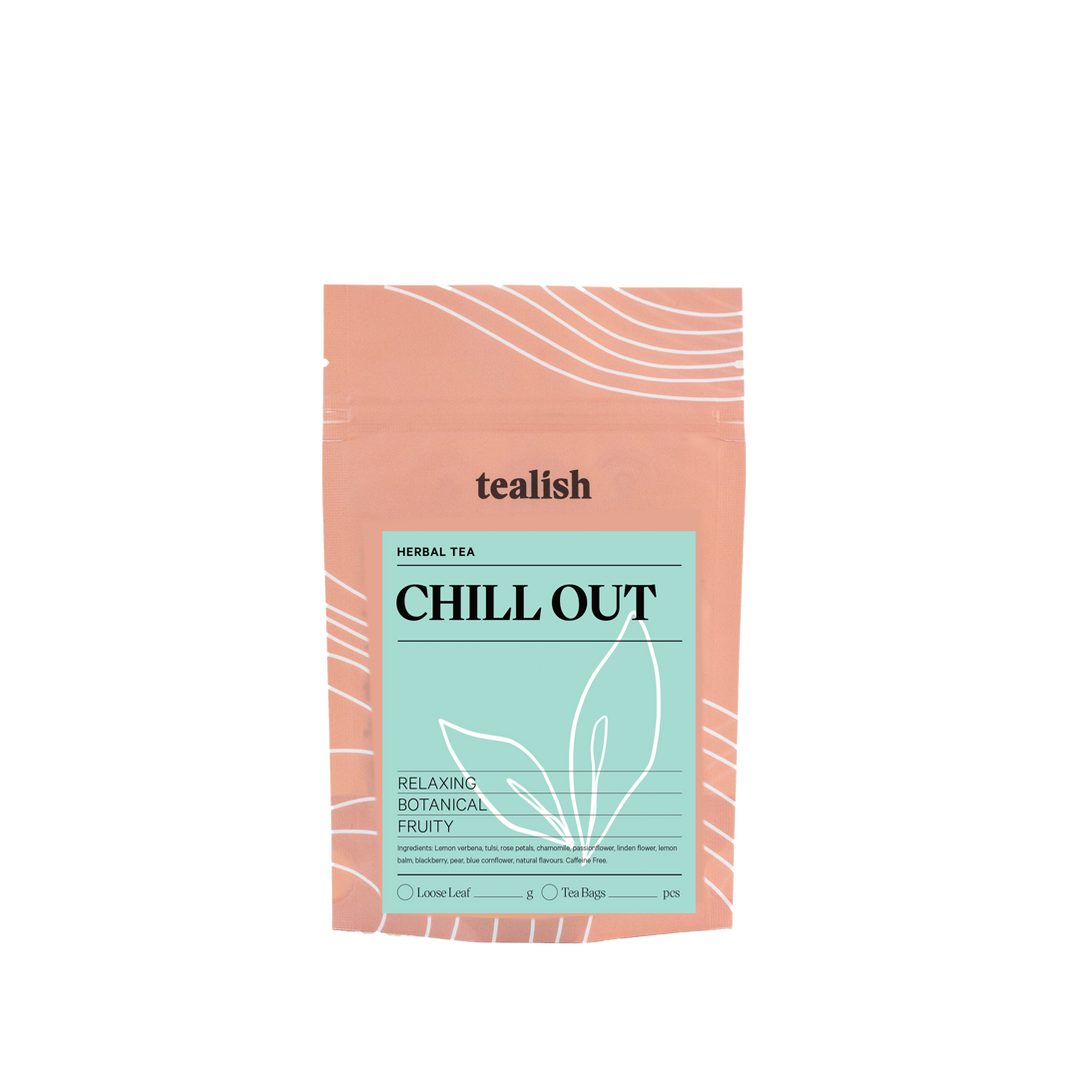 Chill Out Herbal Tea with Tulsi and Passionflower l Calming Loose Leaf Tea