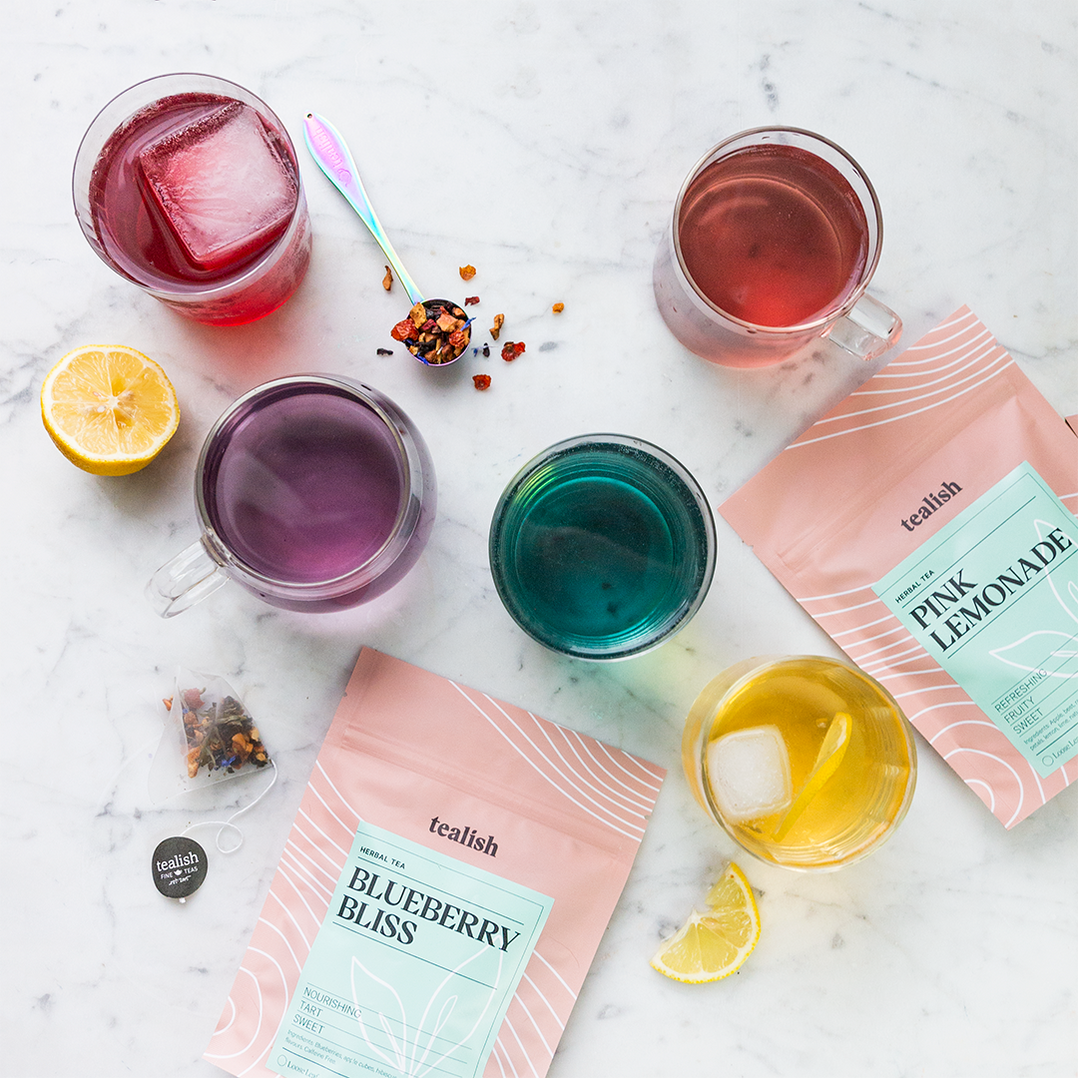 Blueberry Bliss Herbal Tea Iced Tea | Tealish | Shop Premium Loose Leaf ...